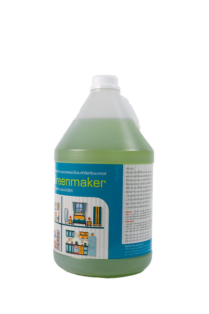 Greenmaker CLEANER & SANITIZER ผลิตภัณฑ์ทำความสะอาดและฆ่าเชื้อแบคทีเรีย ...